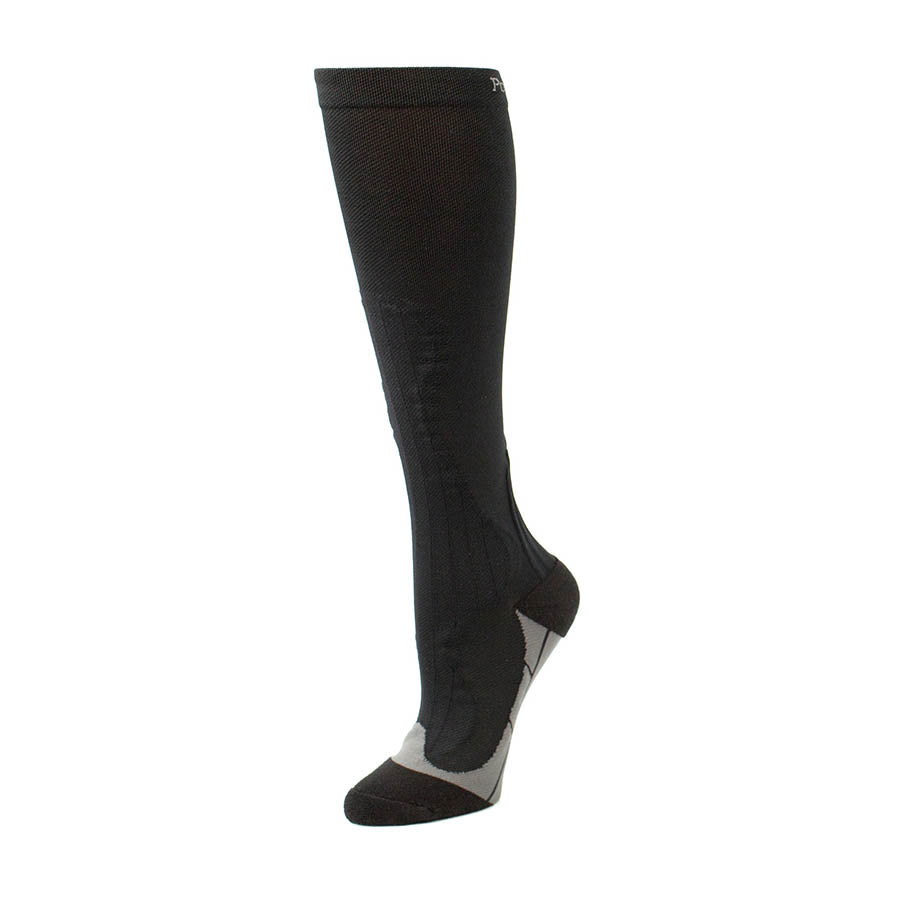 PowerStep G2 Compression Socks - Black and Gray Small : Men's 7 & Unde ...
